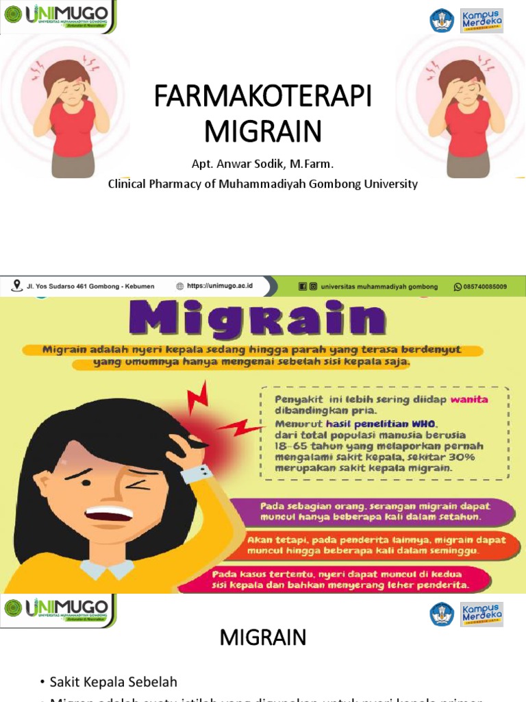Tatalaksana dan Terapi Migrain | PDF
