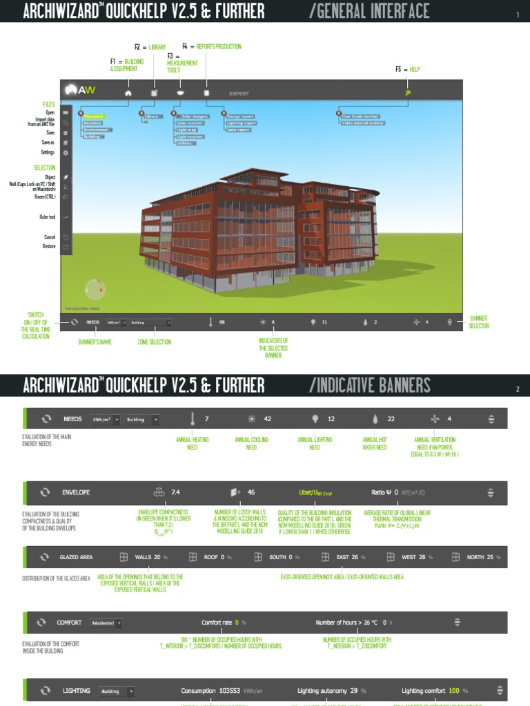 ArchiWIZARD Quickhelp EN | PDF | Photovoltaics | Building Insulation