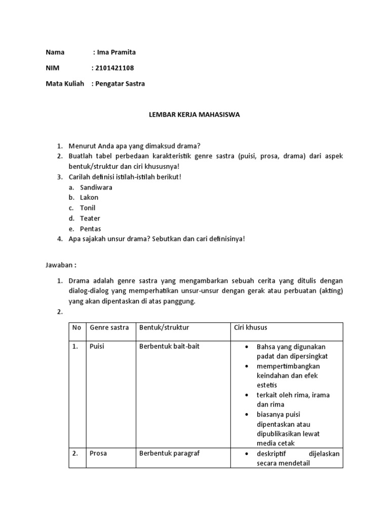 LKM Pertemuan Ke-5 | PDF