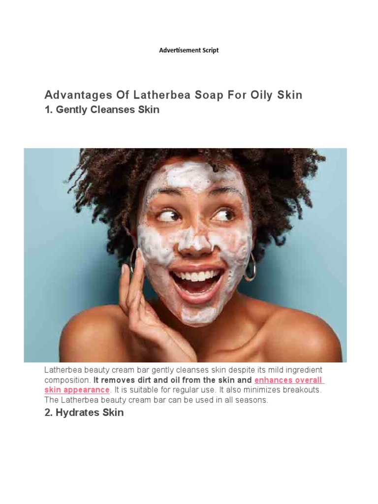 Advertisement Script | PDF | Soap | Skin