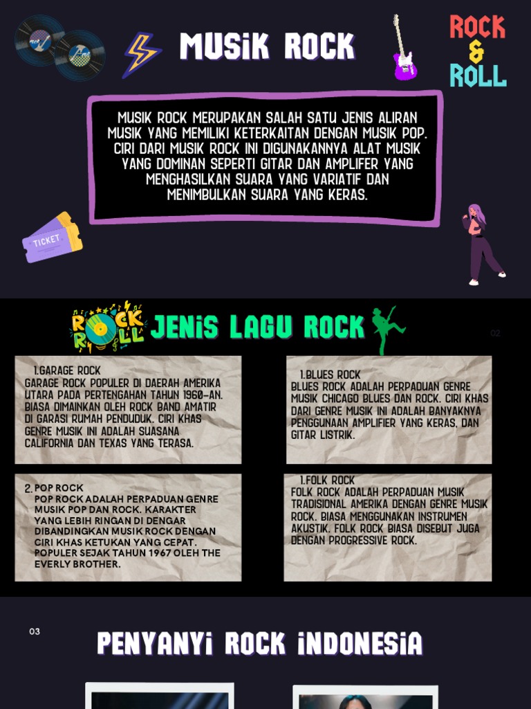 Ciri dan Jenis Musik Rock di Indonesia | PDF