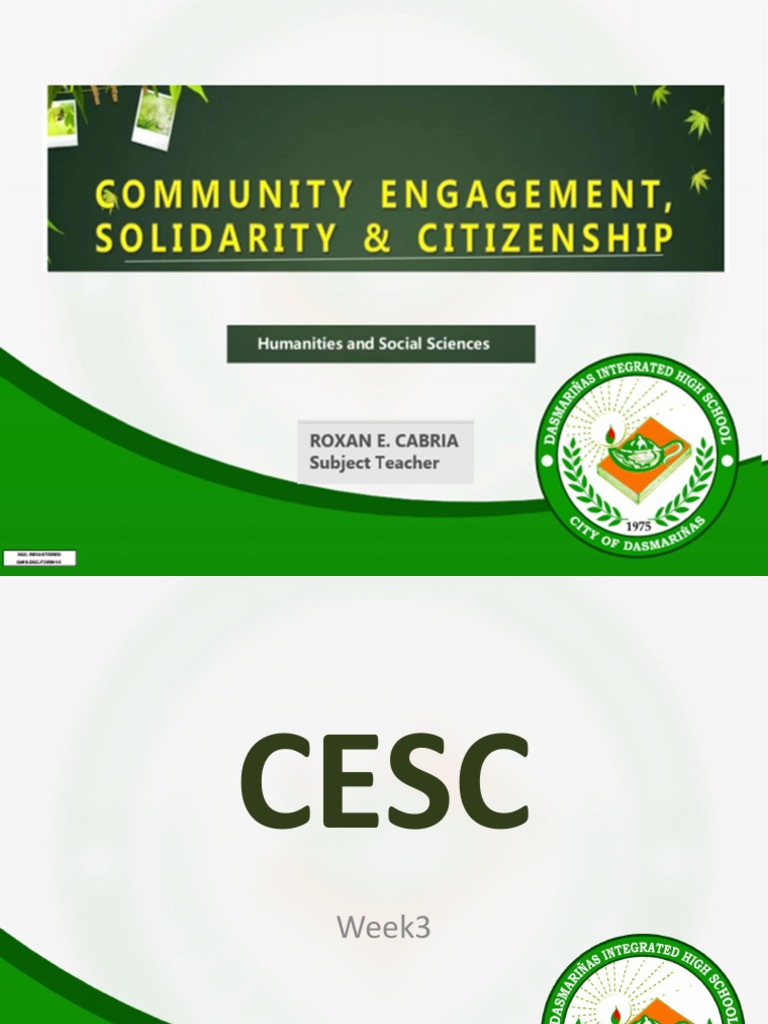 CESC PPT3 - For-Distribution | PDF | Community | Social Sciences