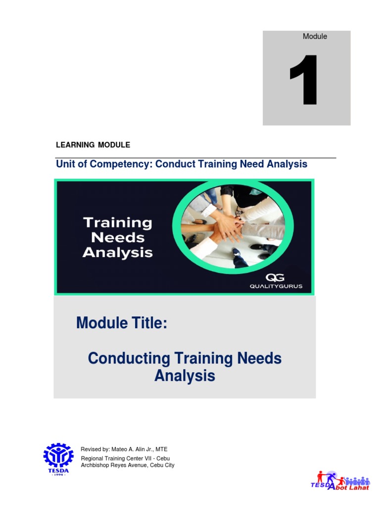 CBLM Conduct Training Need Analysis Ver. 0 | PDF | Survey Methodology | Sampling (Statistics)