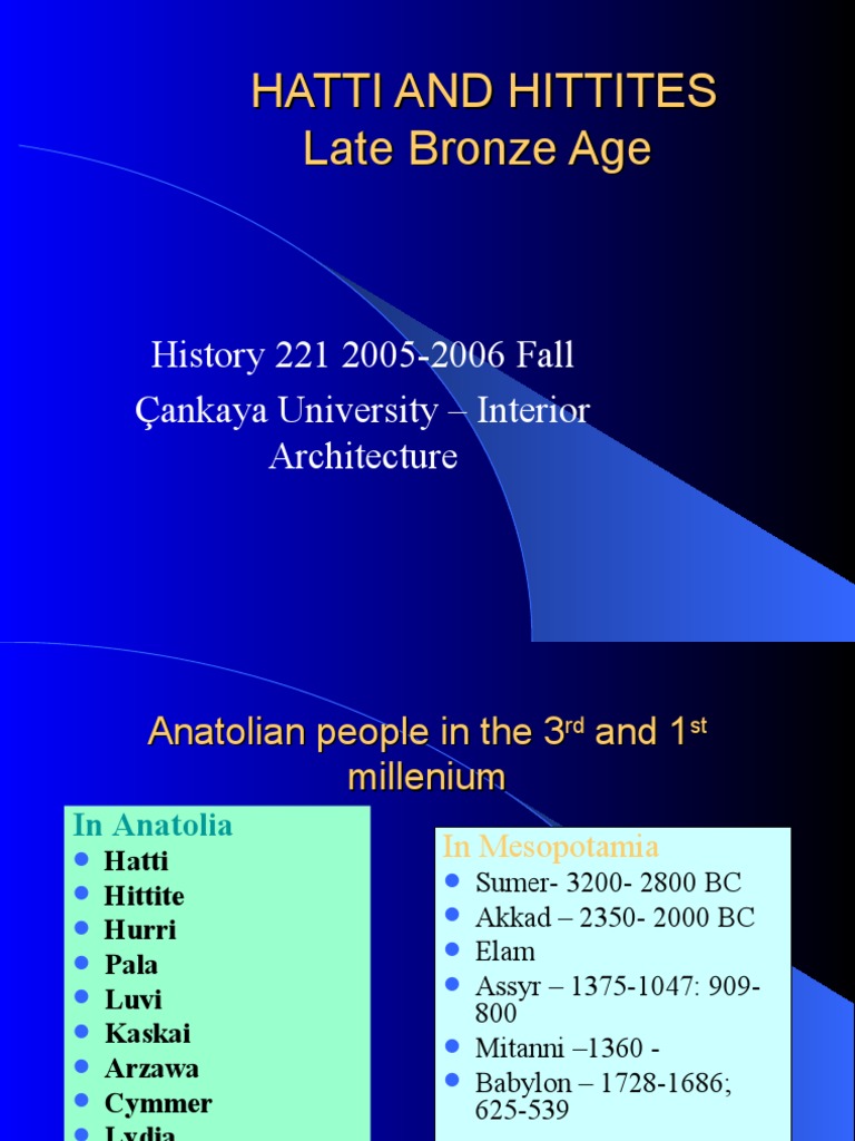 Hatti-Hitites | PDF | Hittites | Iron Age