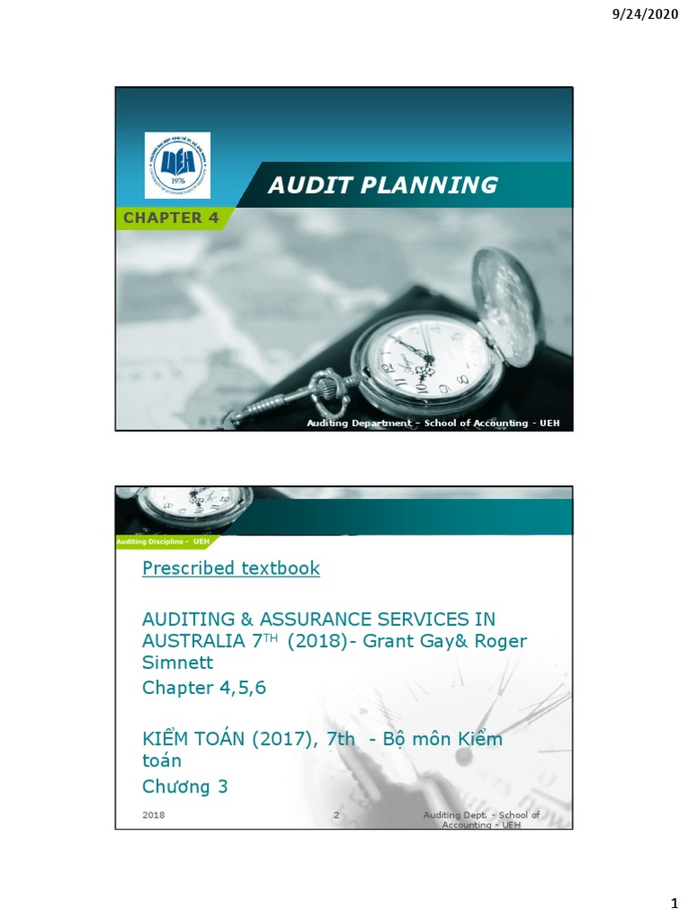 Chapter 4 - Audit Planning | Download Free PDF | Financial Audit | Audit