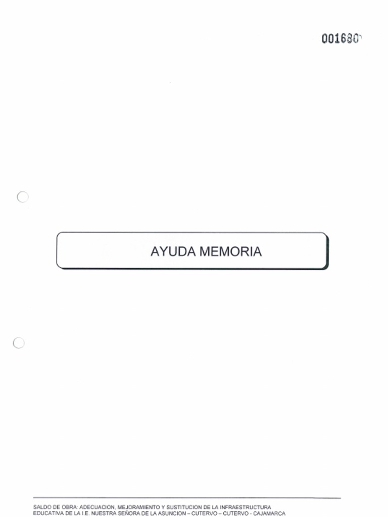 Ayuda Memoria | PDF