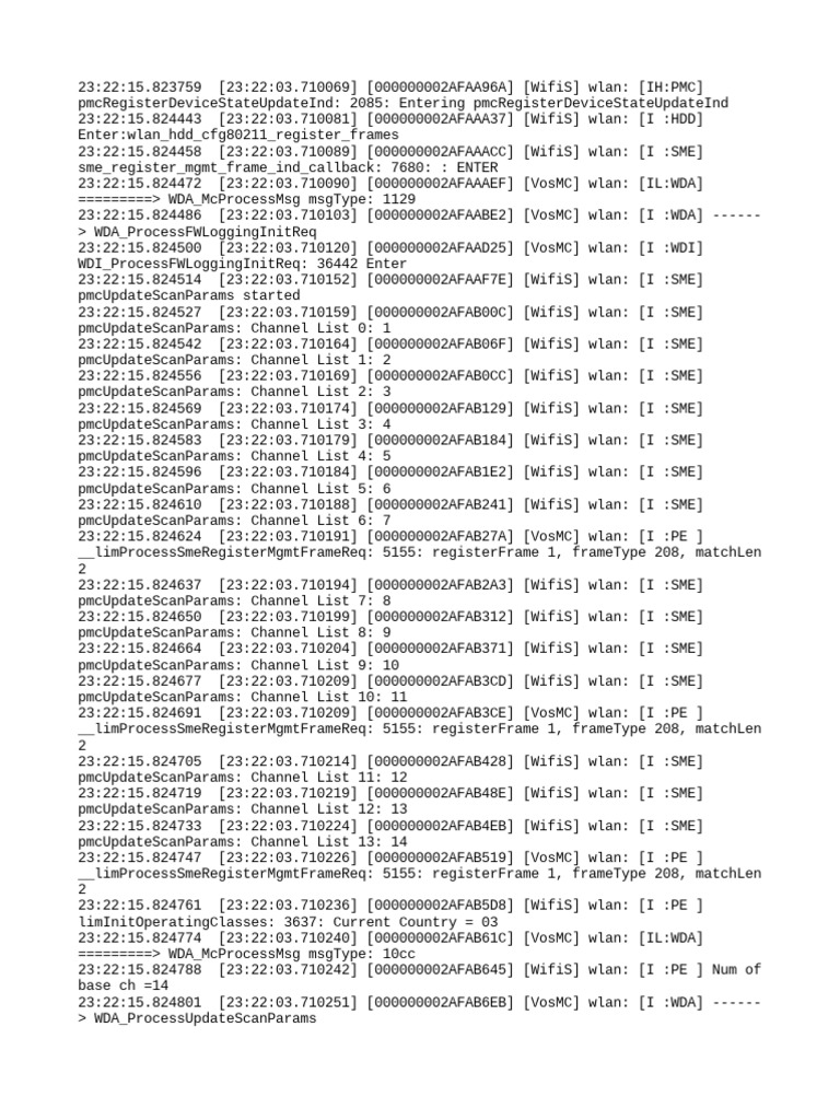 Host Driver Logs Current | PDF