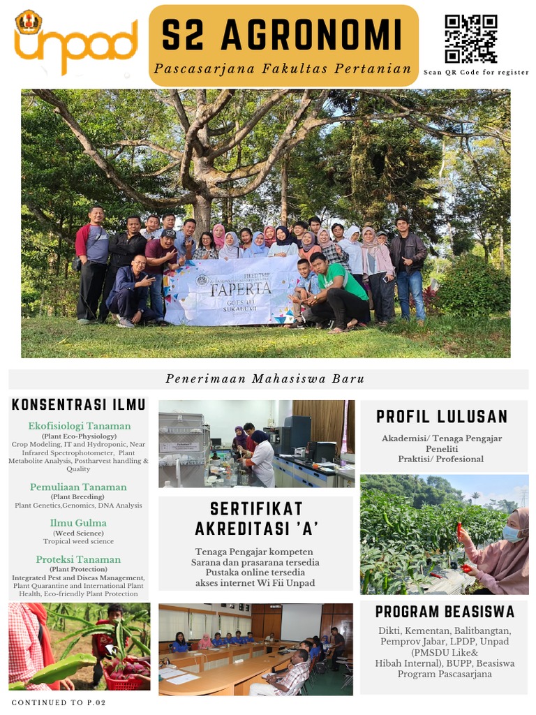 Leaflet S2 Agronomi Unpad | PDF