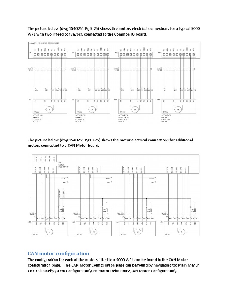 Motor Setup For Marel WPL9000 Aew Delford Labeller | PDF
