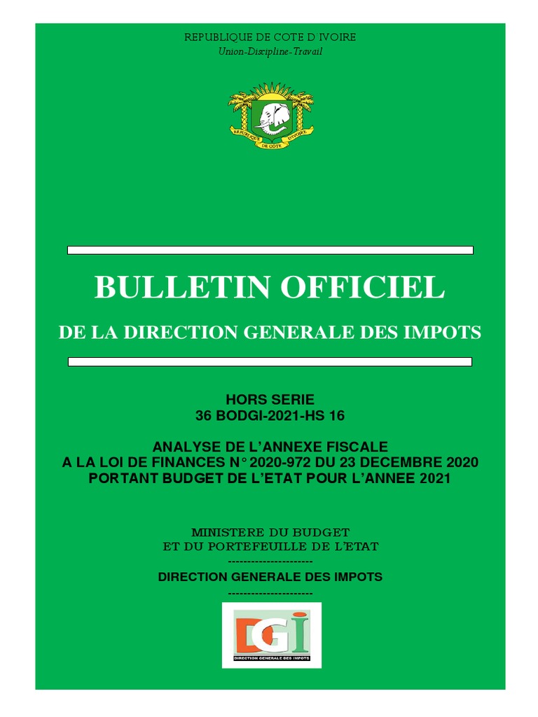 Bulletin Officiel Dgi | Descargar gratis PDF | Taxe sur la valeur ...