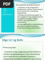 Primarya at Sekundaryang Batis | PDF