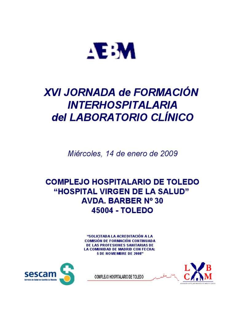 Programa Jornada Interhospitalaria | PDF | Medicina CLINICA | Anatomia animal