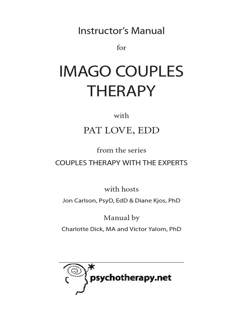 Imago Couples Therapy: Instructor's Manual | PDF | Psychotherapy ...