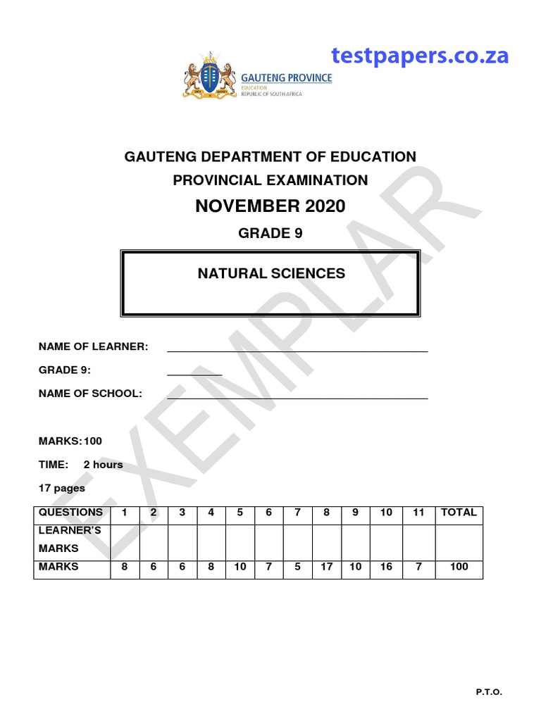 GRD 9 Natural Science | PDF | Chemical Elements | Atoms