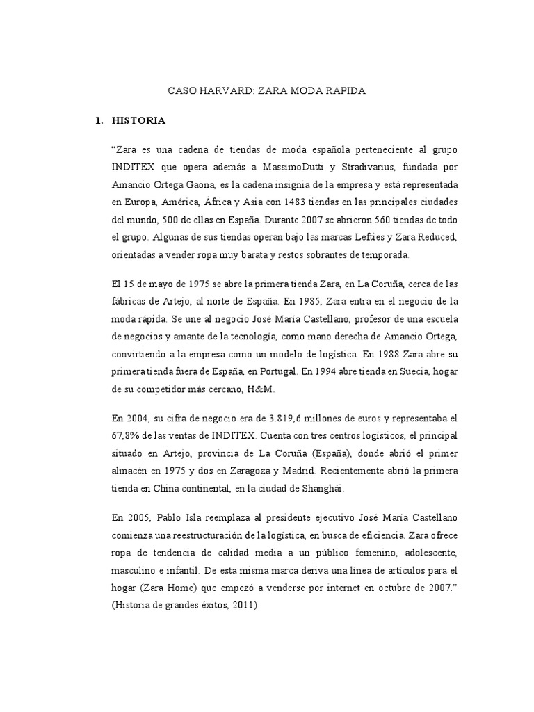 Estrategia de Moda Rápida de Zara | PDF | Moda | Business