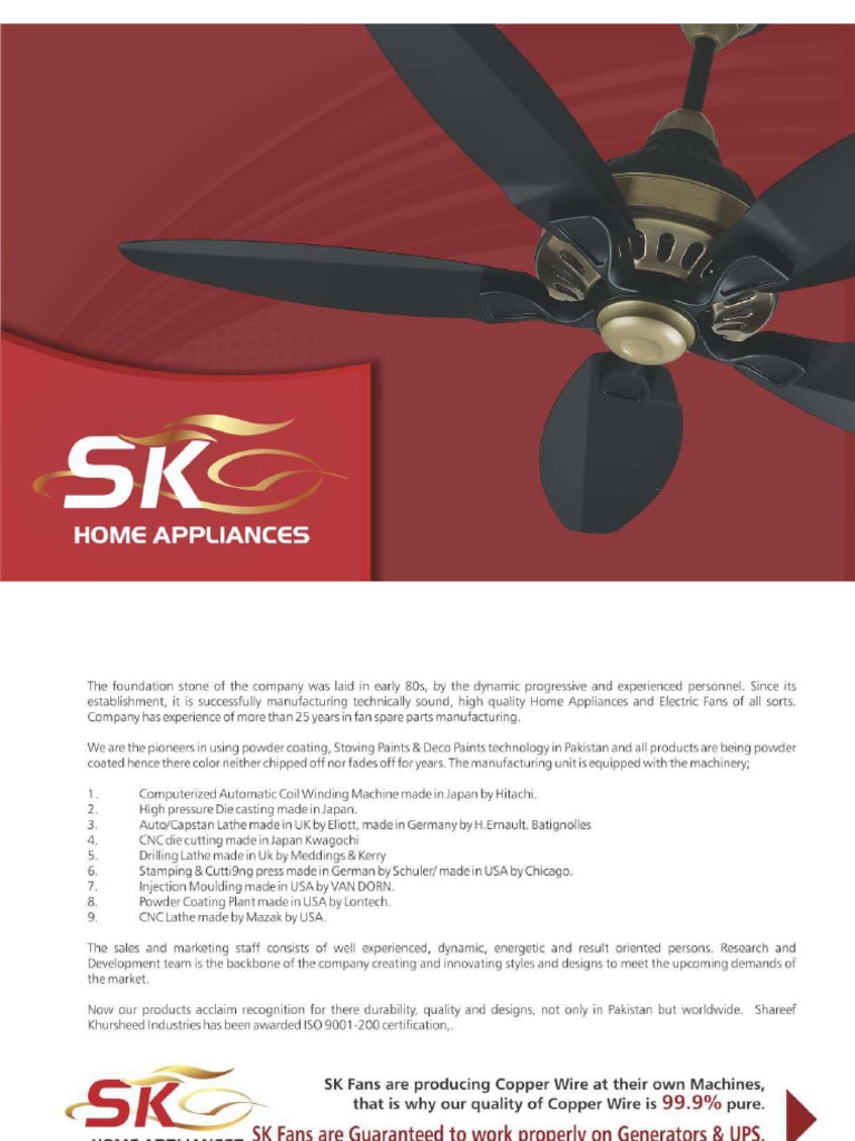 SK Fans Catalogue | PDF