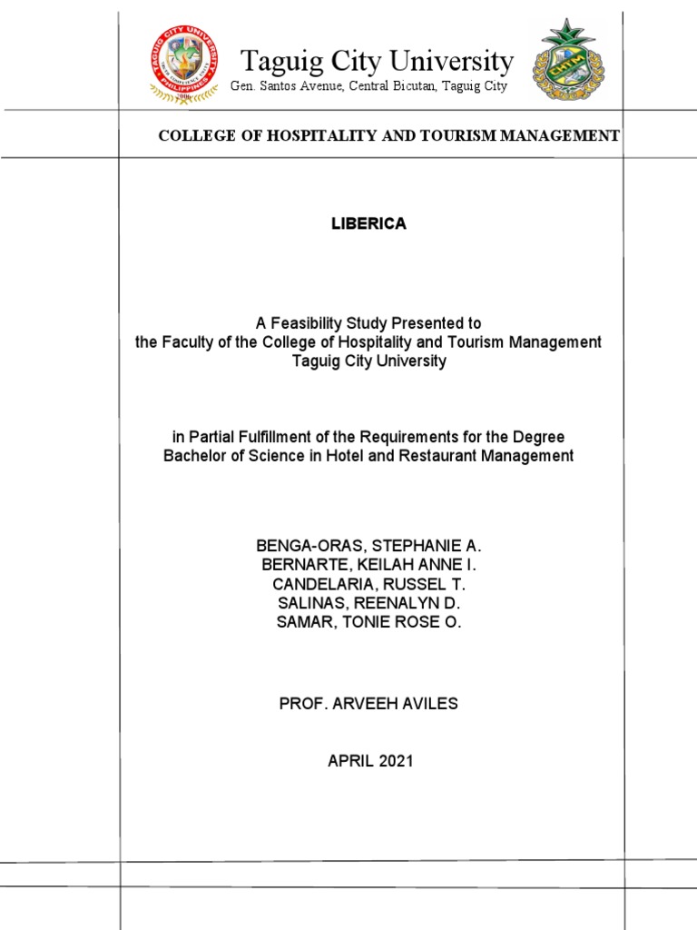 Feasibility Study Final | PDF | Business
