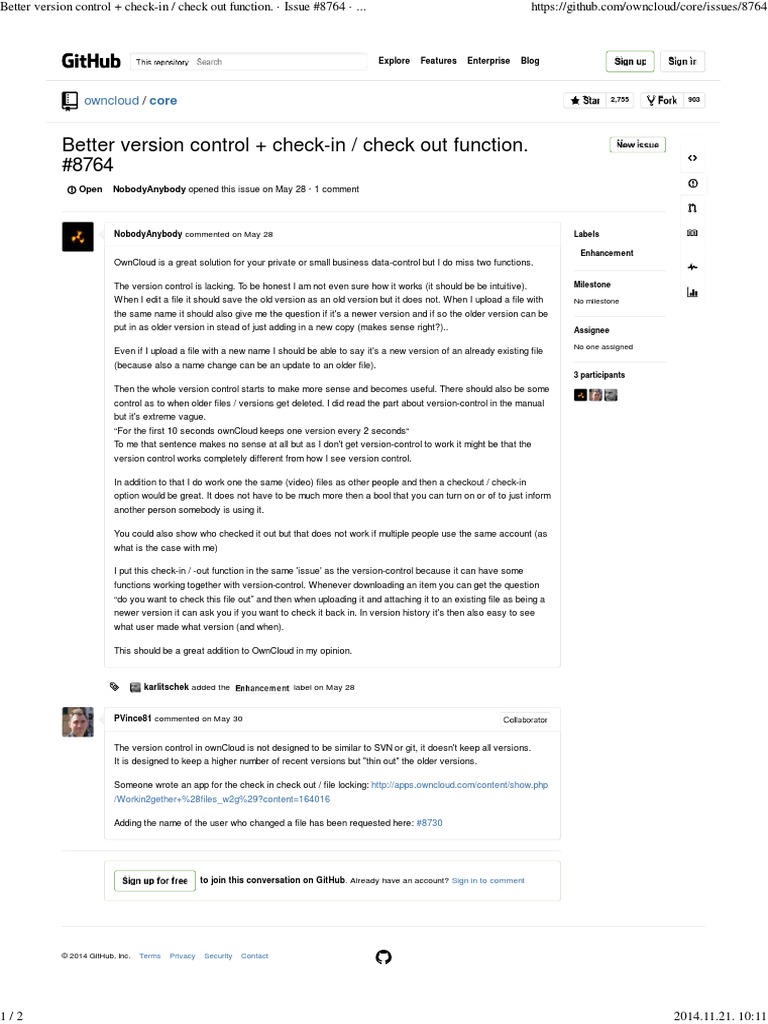 Owncloud Version Controll | PDF | Version Control | Information Age