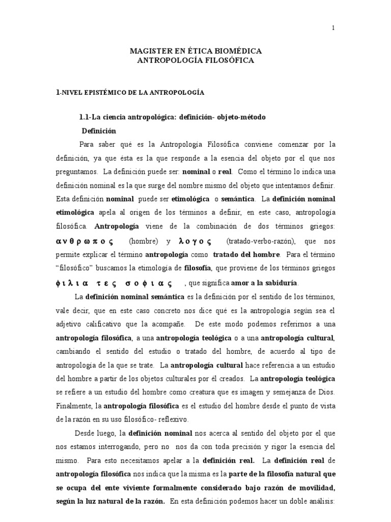 2010 Filo y Antrop Resumen de La Materia | PDF