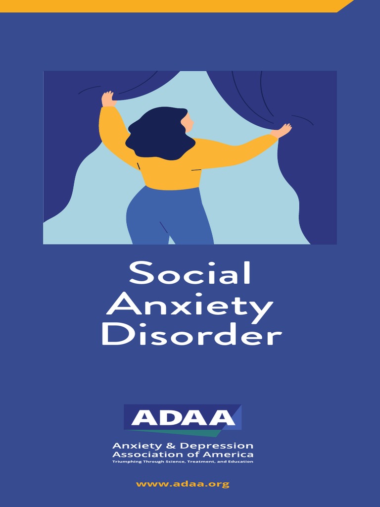 ADAA Social Anxiety Disorder Brochure 2021 | PDF | Anxiety Disorder ...