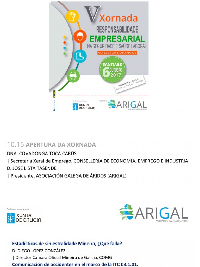 Presentaciones Jornada Rse Arigal 6 Octubre 2017 | PDF | Seguridad y ...