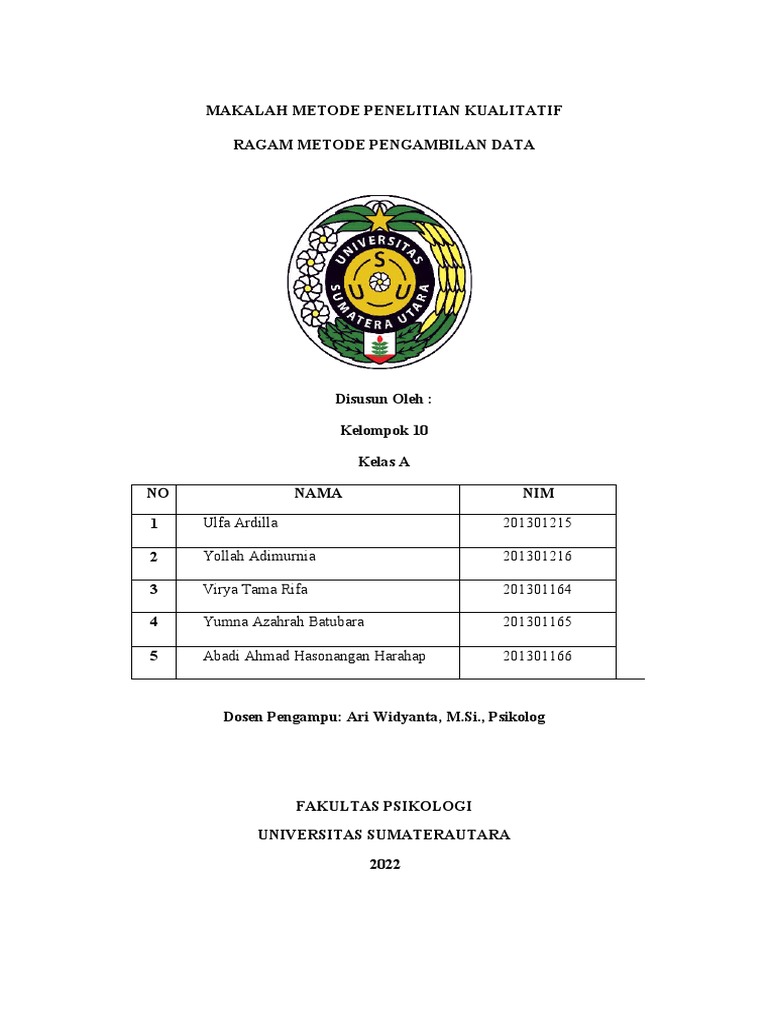 10A - Ragam Metode Pengambilan Data | PDF | Karier & Perkembangan ...