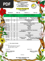 Class Program 2023-2024 Revised | PDF | Asia | Philippines