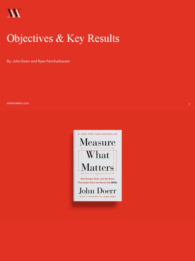 OKRs: Objectives and Key Results Guide | PDF