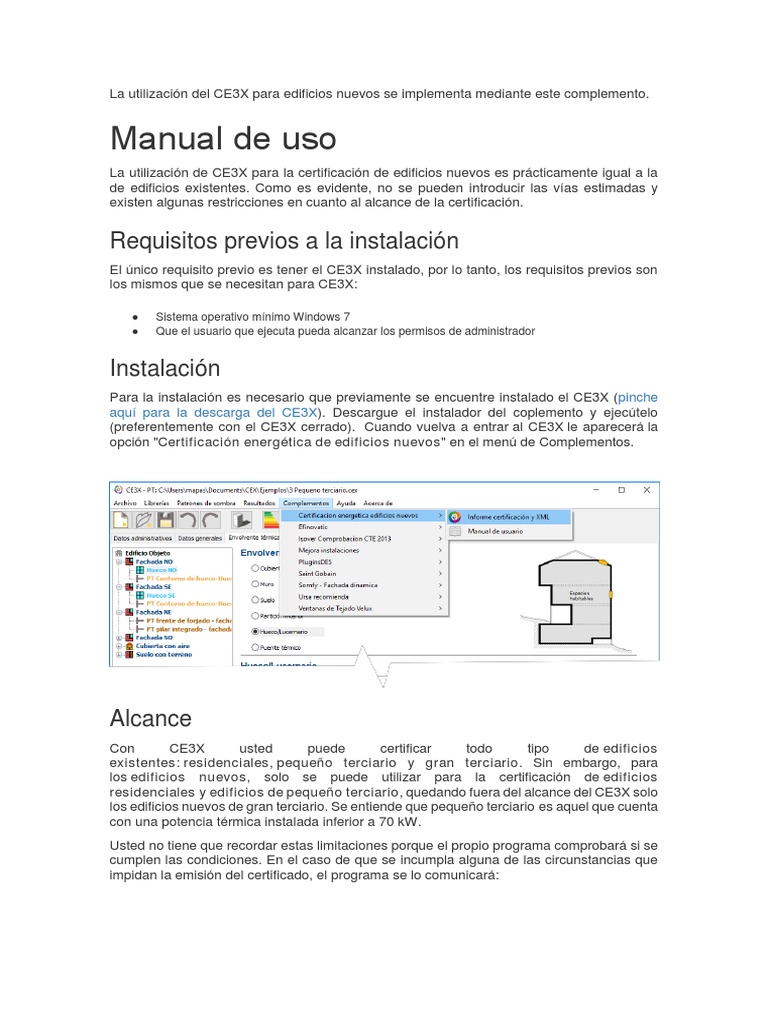 Certificación CE3X para Edificios Nuevos | PDF | Aislamiento térmico