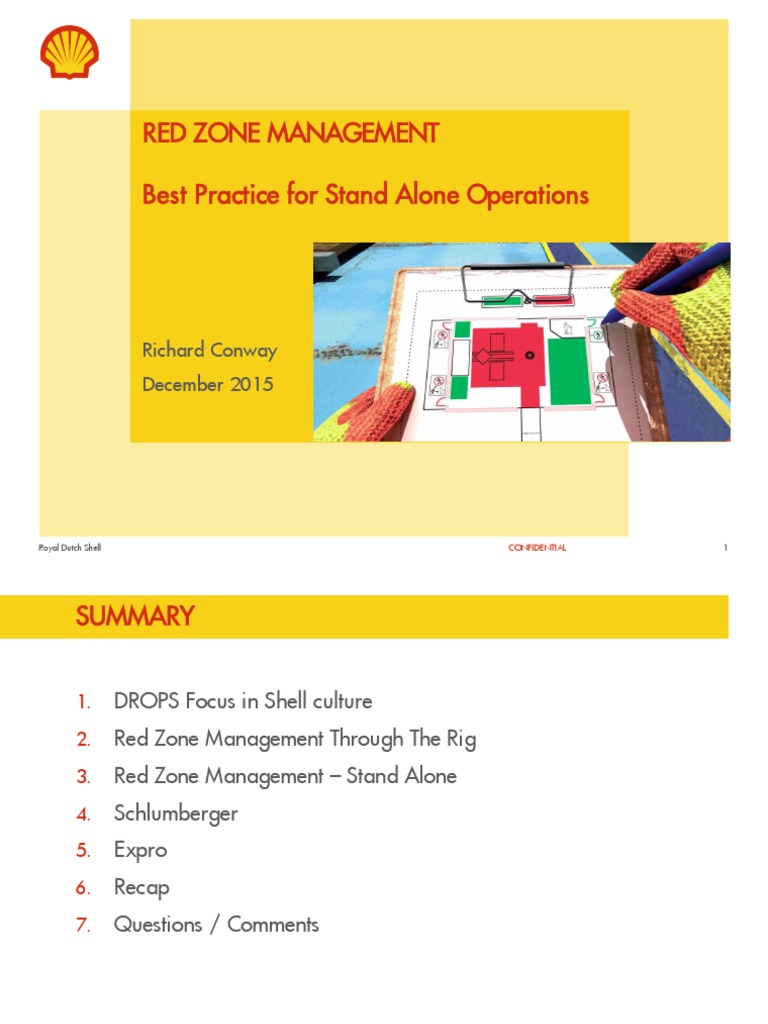 Shell Red Zone Management Best Practice Dec 2015 | PDF