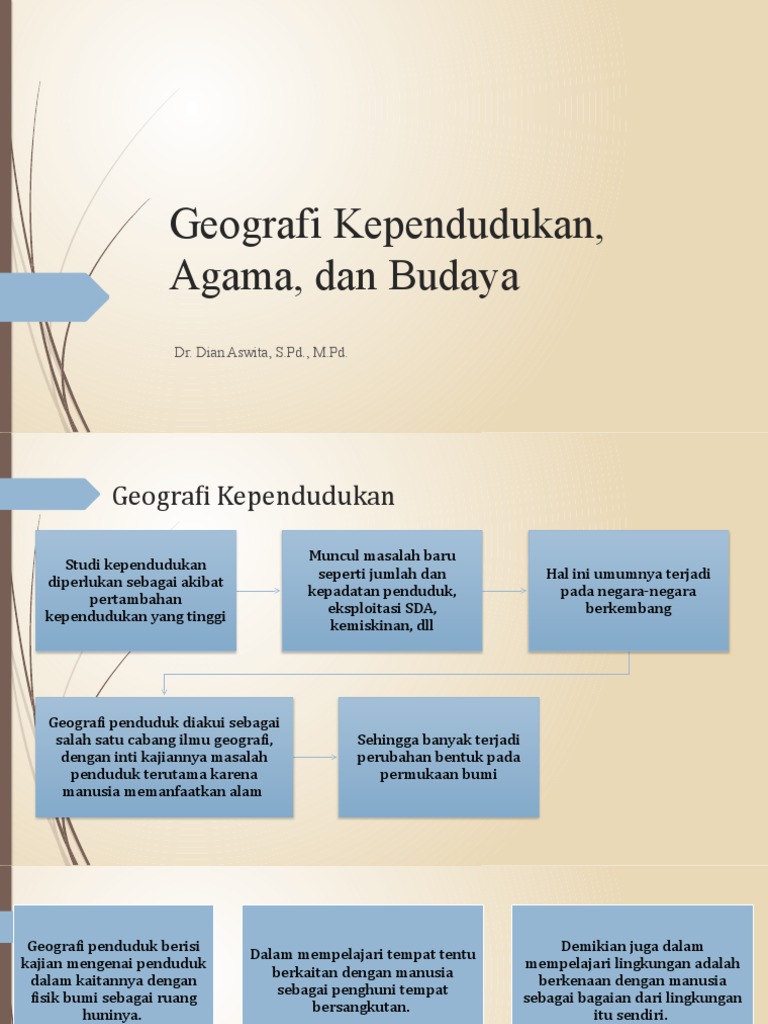 Geografi Kependudukan, Agama, Dan Budaya | PDF