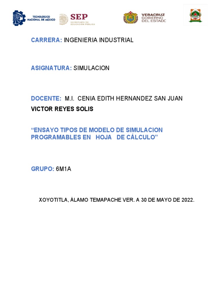 Ensayo - U5 - Simulacion Promodel | PDF | Inventario | Simulación