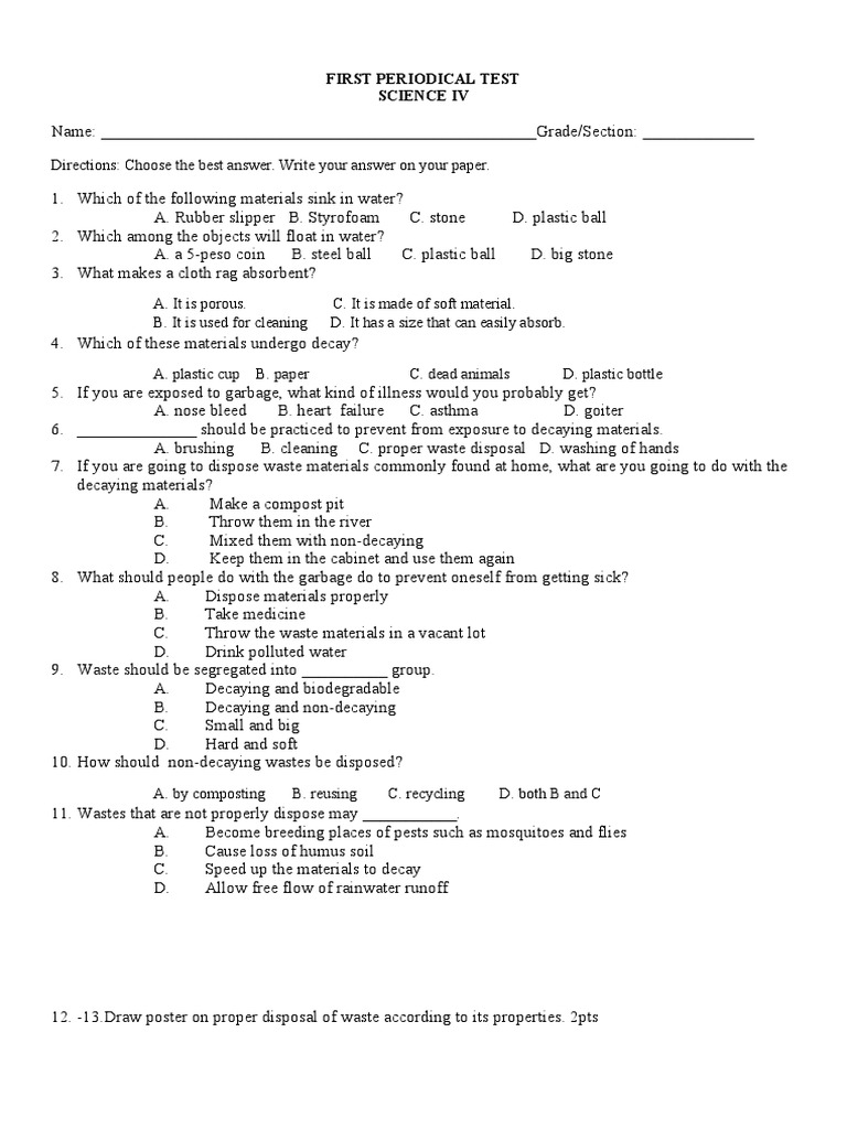 SCI 4 1st App With TOS | PDF | Plastic | Water