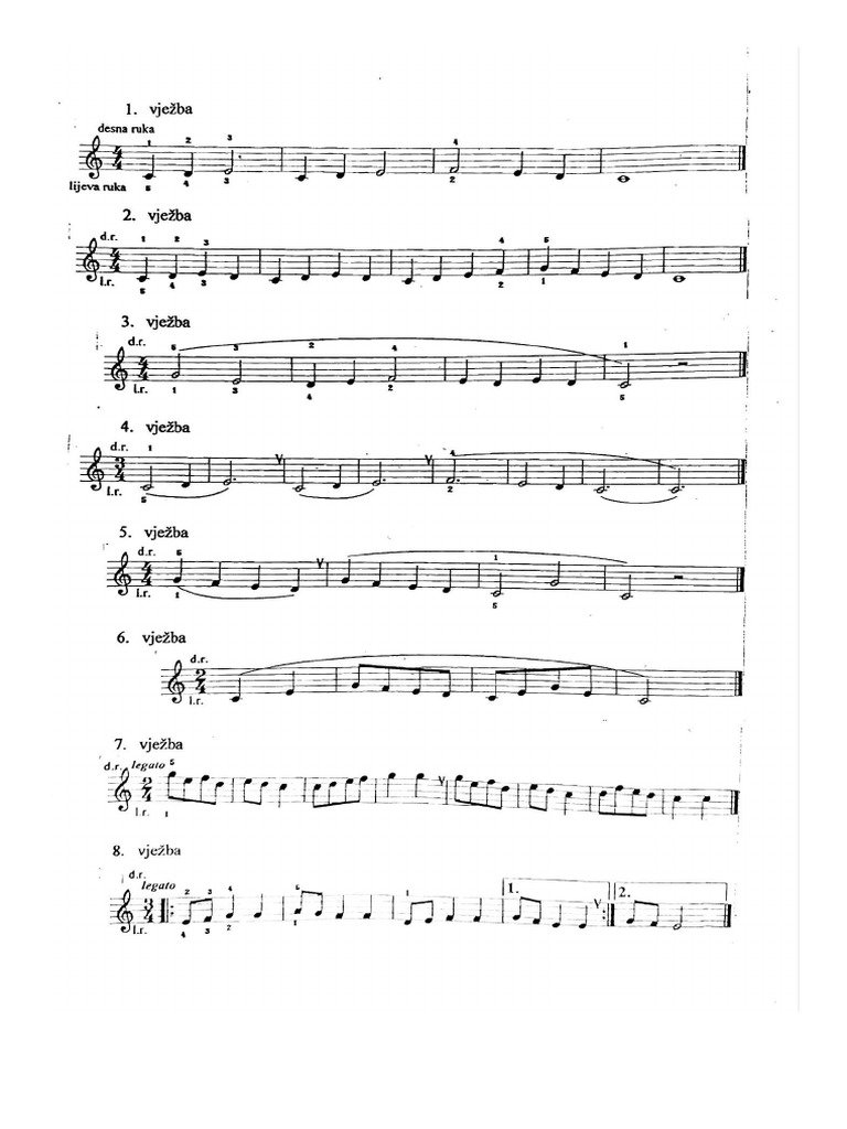 Vježbe Za Desnu I Lijevu Ruku | PDF