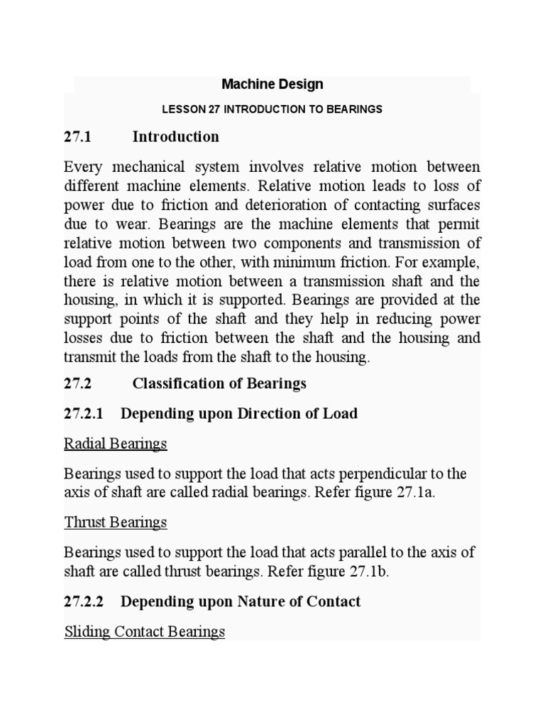 Machine Design | PDF | Bearing (Mechanical) | Axle