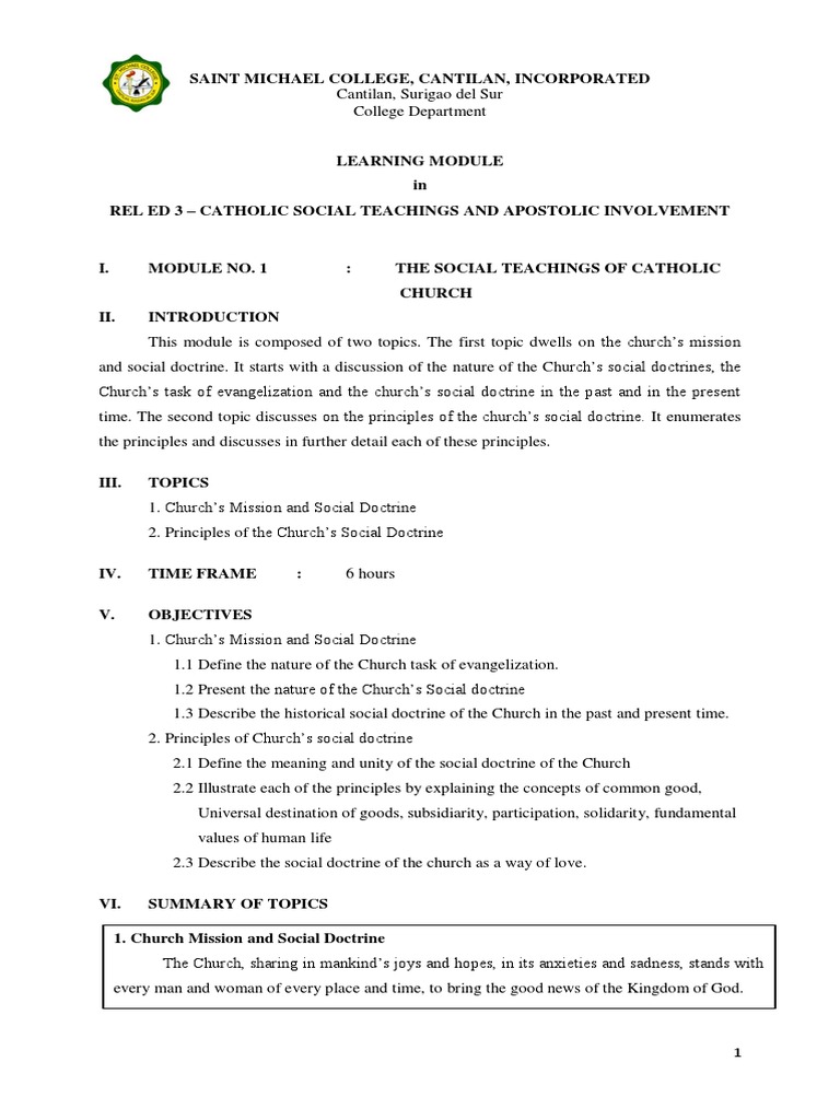 Module1 REL ED 3 First Half First Semester AY 2022 2023 | PDF | Social ...