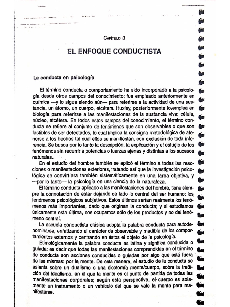 El Conductismo | PDF