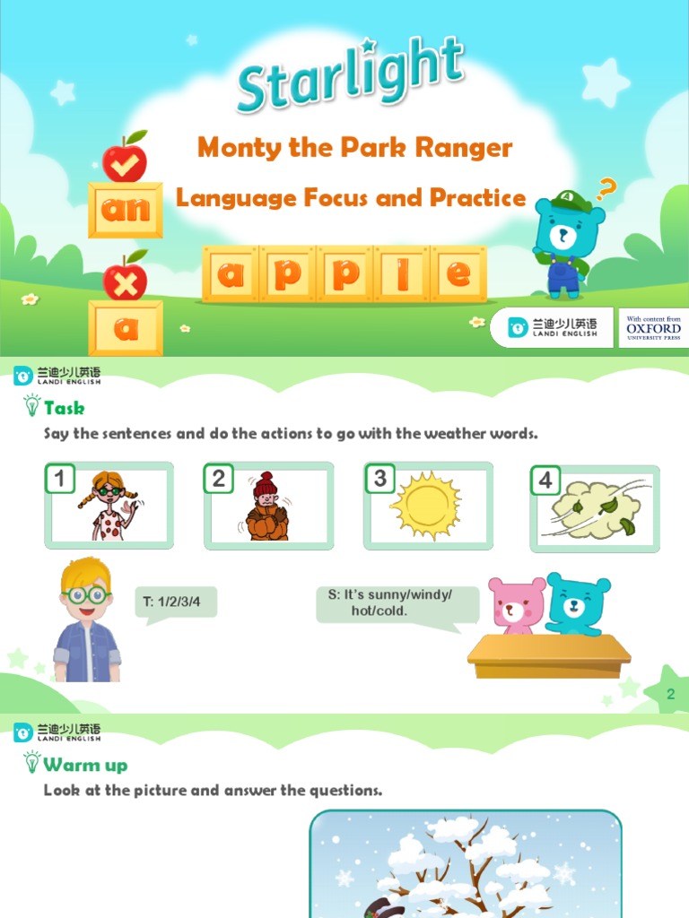 SL2-U1-L6-Monty the Park Ranger Language Focus and Practice (1) | PDF ...