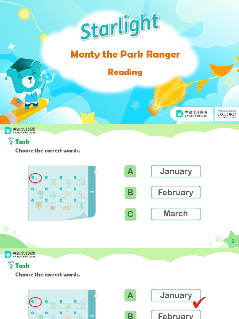 SL2-U1-L3-Monty The Park Ranger Reading | PDF