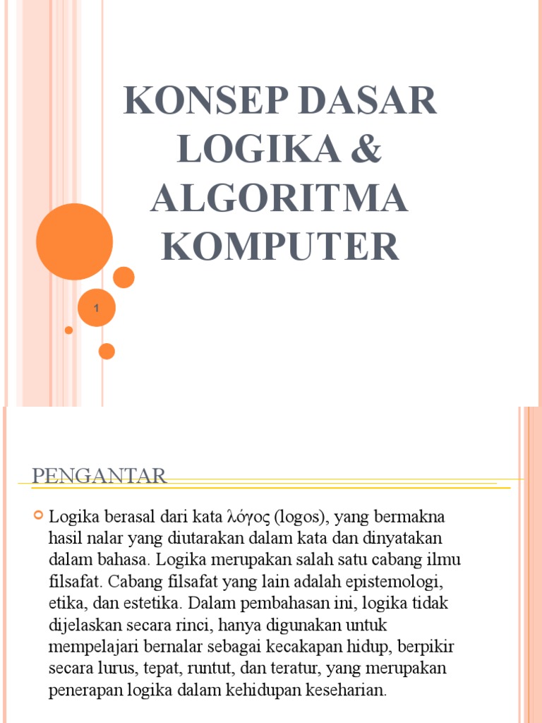 Materi Logika Dan Algoritma | PDF | Pengembangan Diri | Komputer