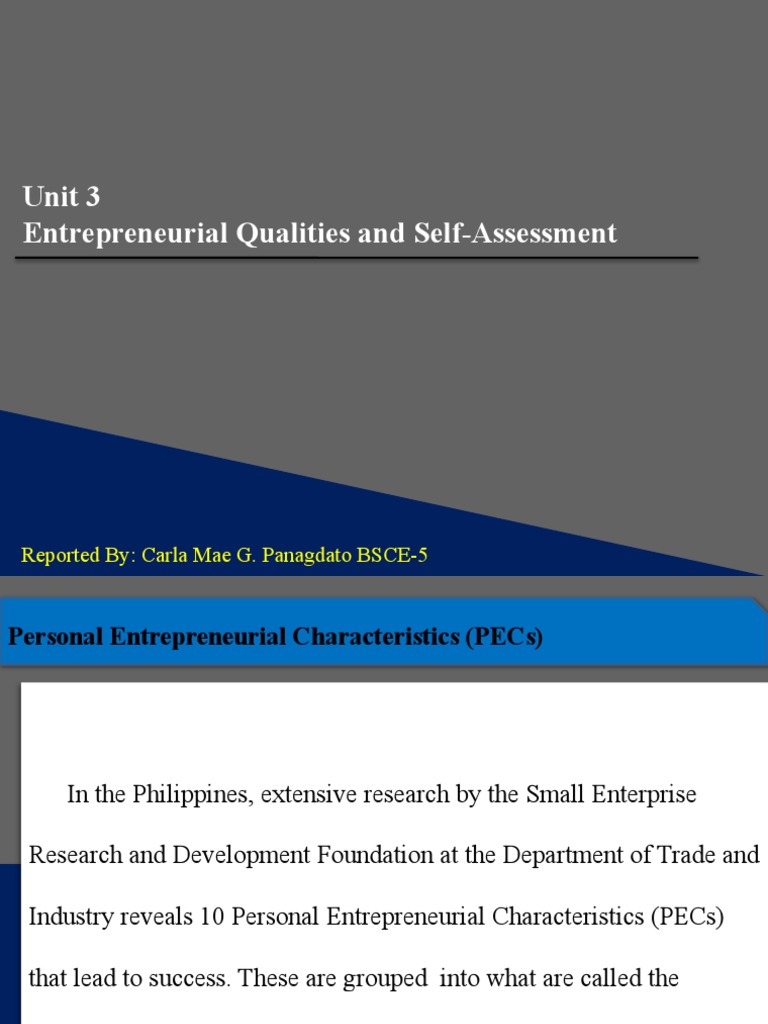 Unit 3 Reporting Pdf Entrepreneurship Social Psychology