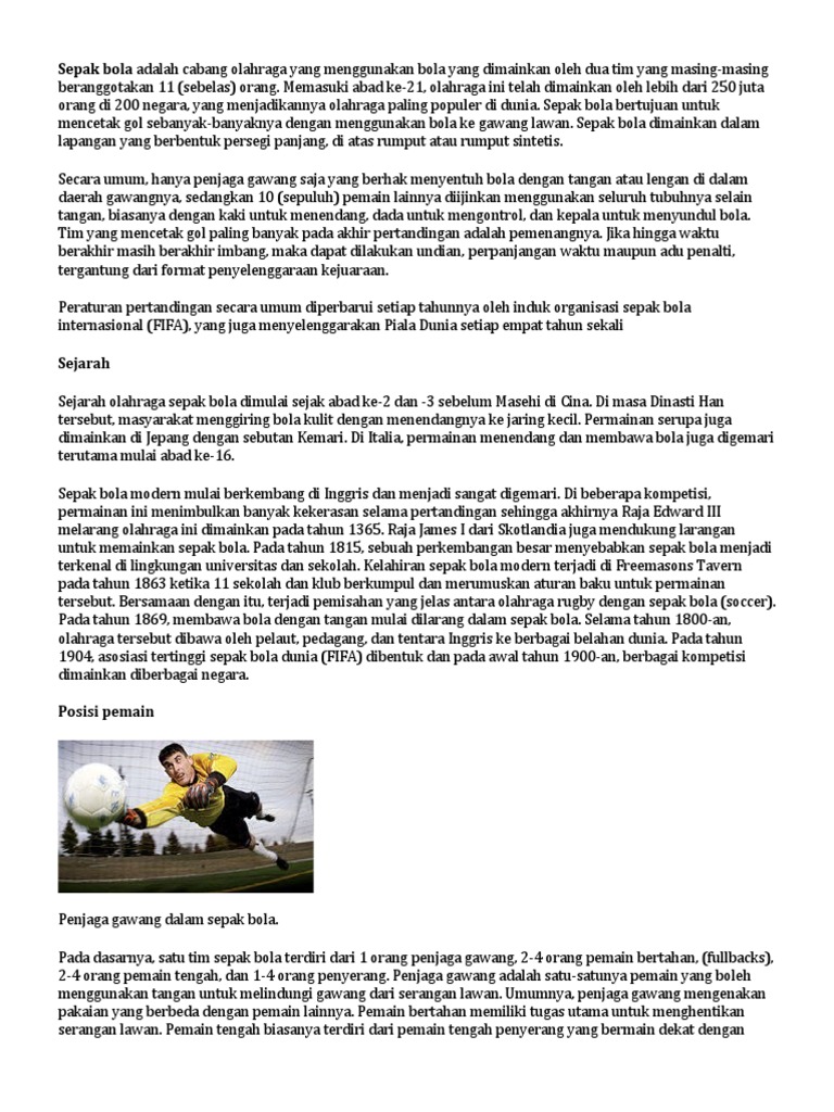 Sepak Bola | PDF