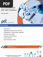 USP 1207: Container Closure Integrity | PDF | Leak | Pressure