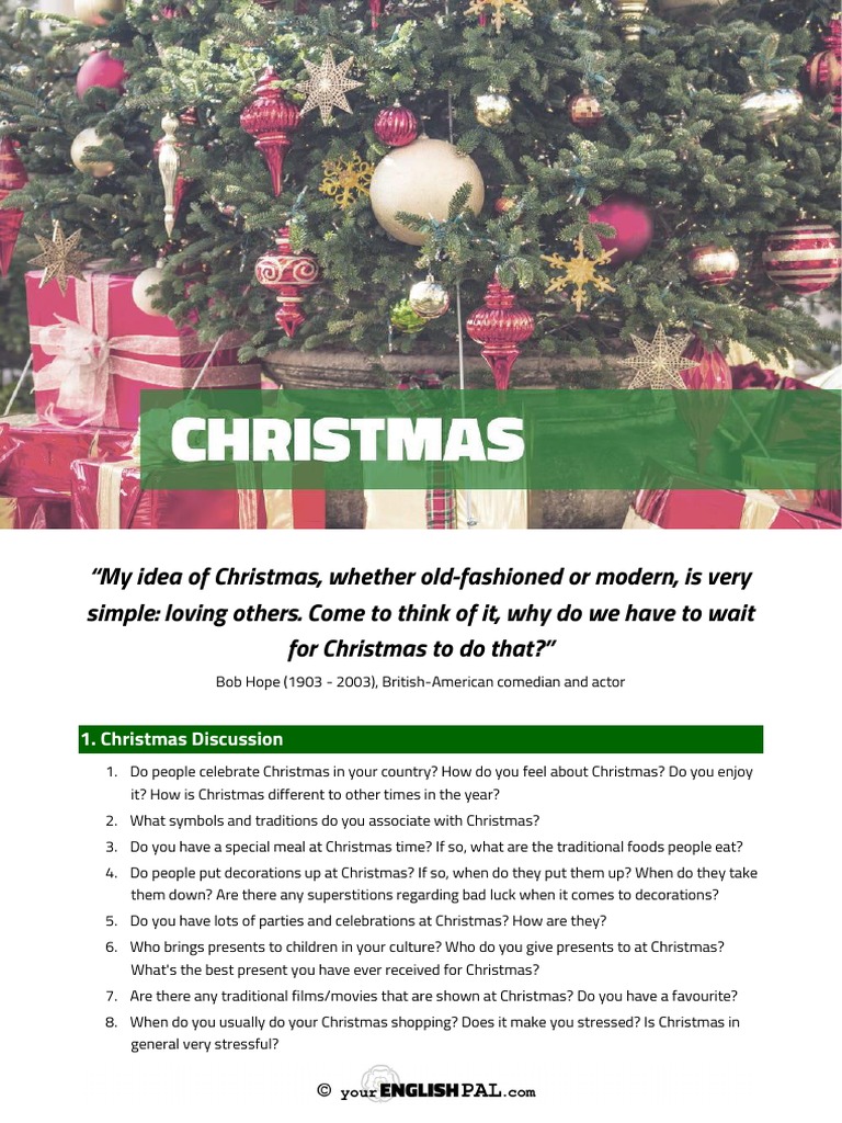 Lesson Plan Christmas Student v2 | PDF | Christmas | Christmas And ...