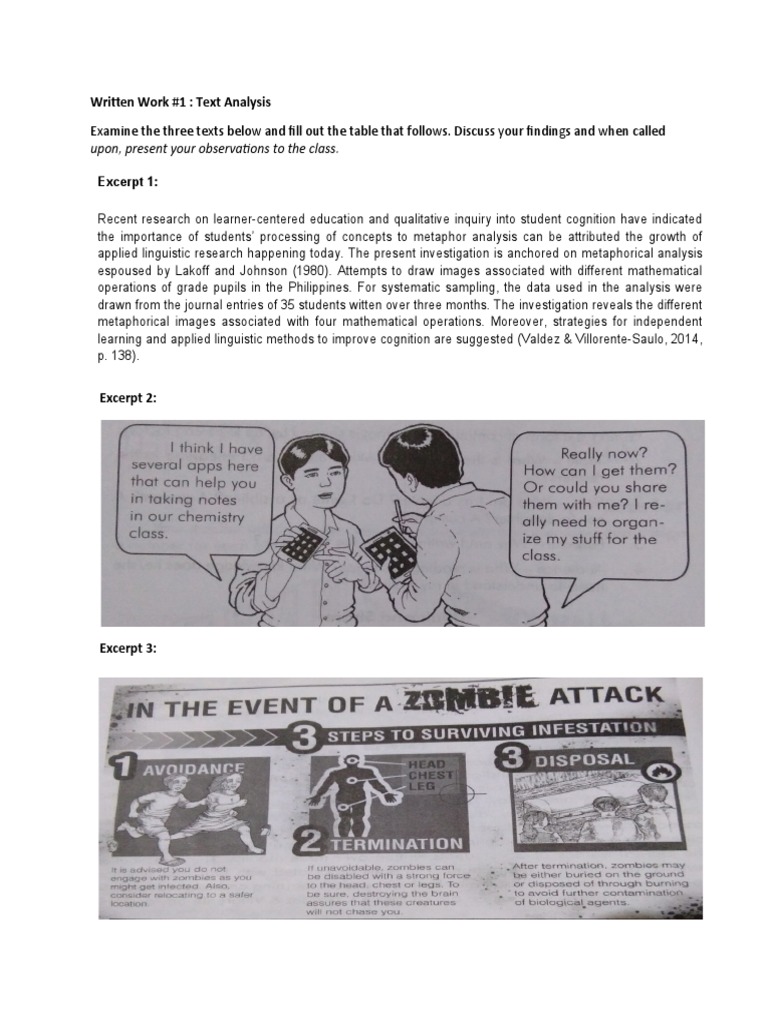 Written Work 1 | PDF