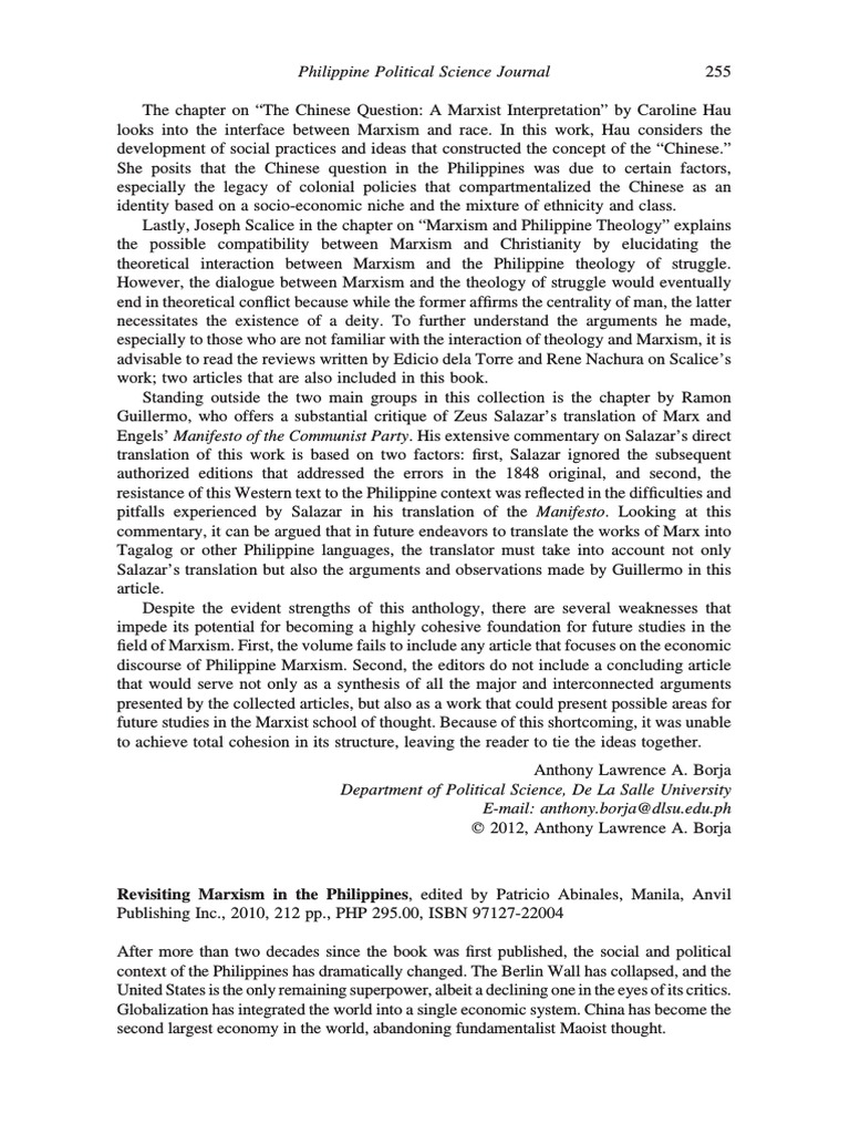 Journals PPSJ 33 2 Article-P255 12-Preview | PDF | Maoism | Marxism