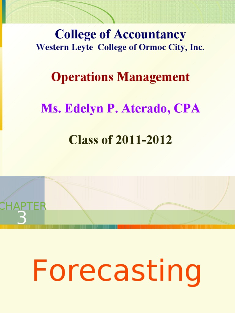 Forecasting | PDF | Forecasting | Correlation And Dependence