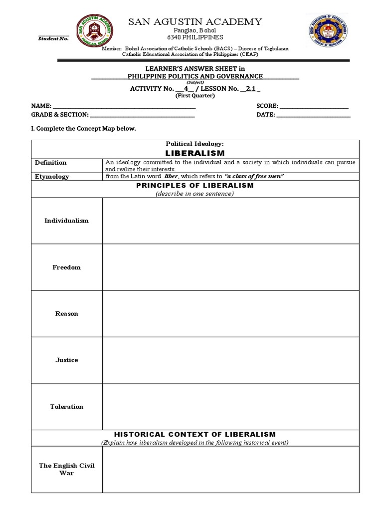 PPG Activity Sheet 4 | PDF