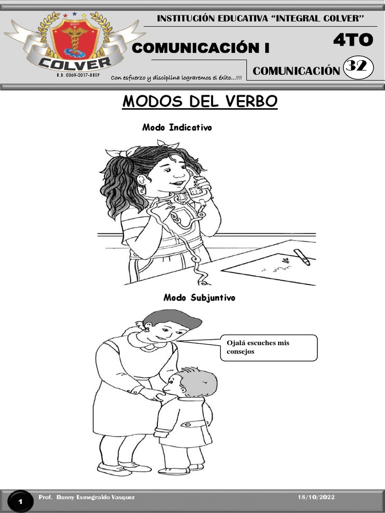 Ficha 32 Modos Del Verbo | PDF | Verbo | Semántica