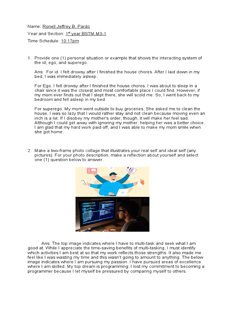 Understanding the Id, Ego and Superego through Personal Experiences ...